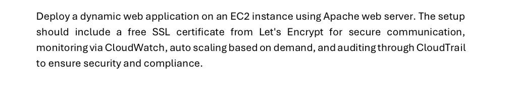 Solved Deploy a dynamic web application on an EC2 ﻿instance | Chegg.com
