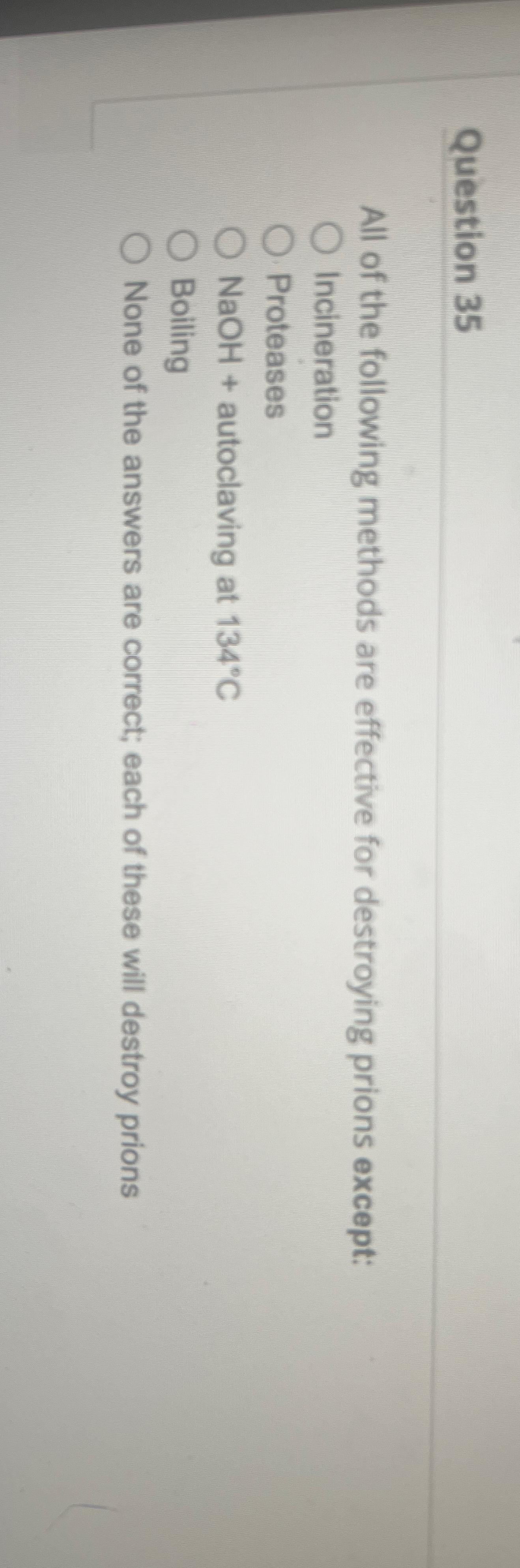 Solved Question 35All of the following methods are effective | Chegg.com