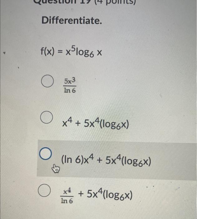 Solved Differentiate. f(t)=ln[(t6−2)(t5+3)] | Chegg.com