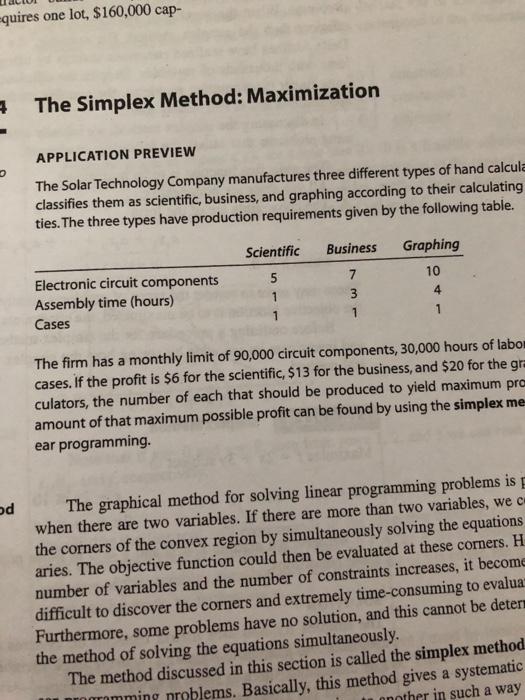 Solved Can someone explain how the simplex method works and | Chegg.com