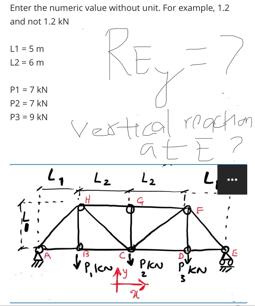 Solved Enter the numeric value without unit. For example, | Chegg.com