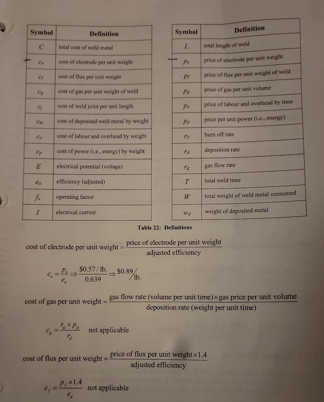 Solved 1. Calculate weld weight per unit length for each | Chegg.com
