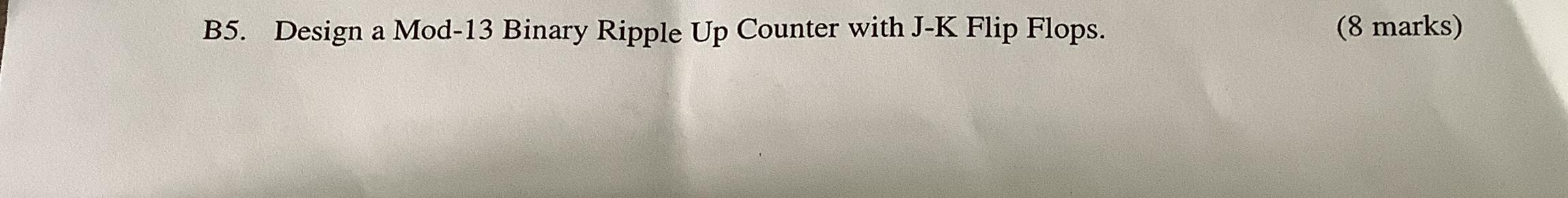 B5 ﻿design A Mod 13 ﻿binary Ripple Up Counter With