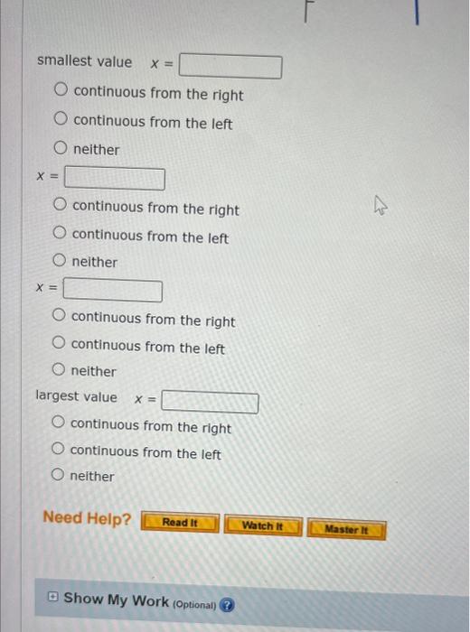 Solved Use the graph to determine the x-values at which f is | Chegg.com