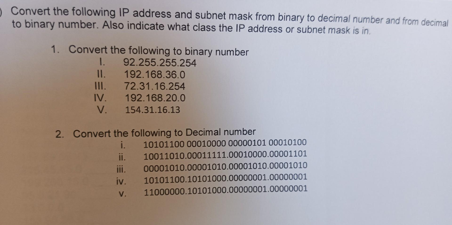 Solved a) List Of Common network device used in a network, | Chegg.com