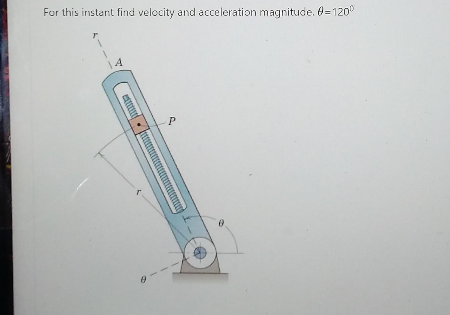 Solved The motion of the sliding block P in the rotating | Chegg.com
