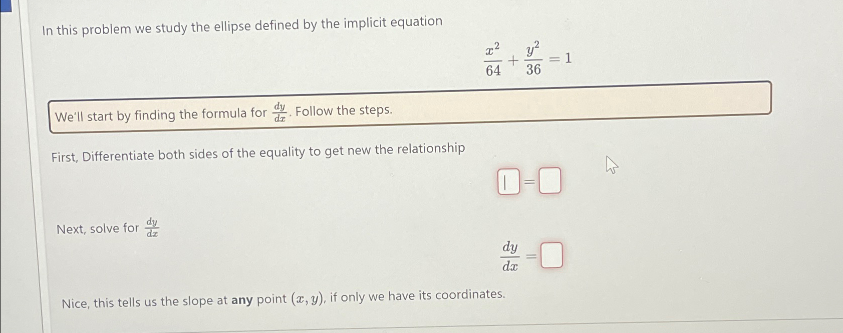Solved In this problem we study the ellipse defined by the | Chegg.com