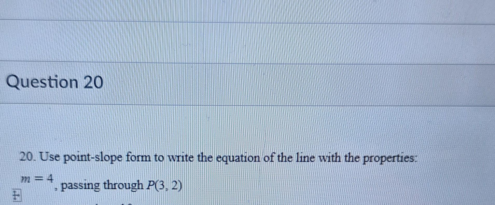 Solved 17. Find the slope of the line through P(−1,−7) and | Chegg.com