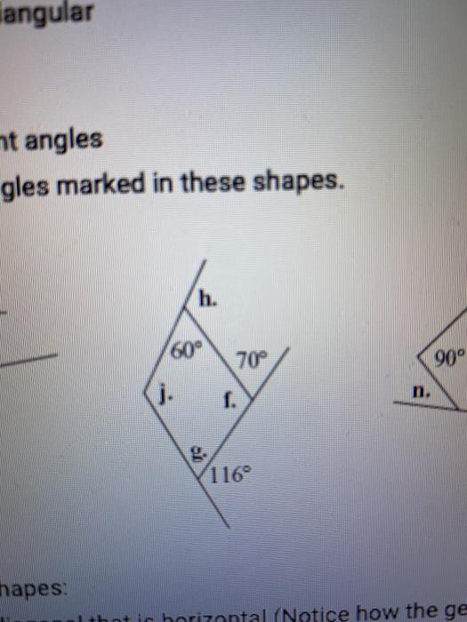 Solved Find the missing sizes of the angles marked in this | Chegg.com