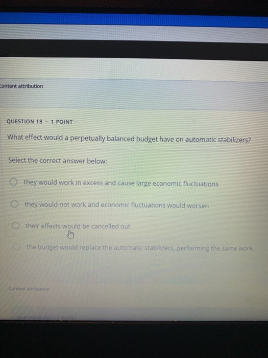Solved Content attribution QUESTION 18 · 1 POINT What effect | Chegg.com