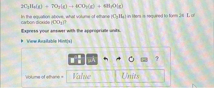 Solved In the above equation, how many liters of oxygen (O2) | Chegg.com