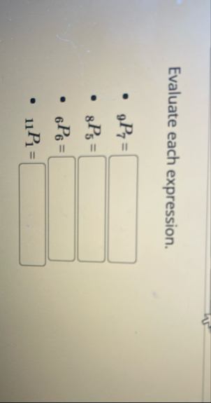 Solved Evaluate each | Chegg.com