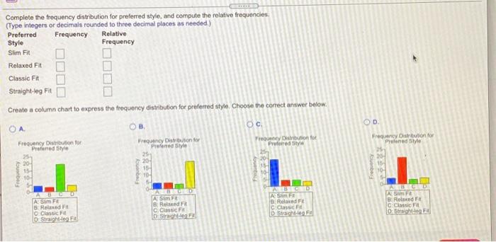 Solved Use the COUNTIF function to construct frequency | Chegg.com