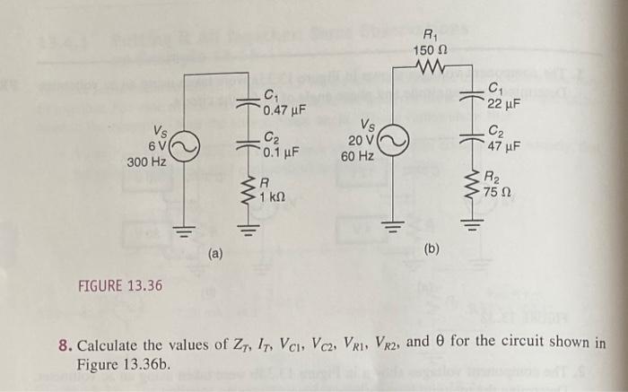 Solved FIGURE 13.36 8. Calculate the values of | Chegg.com