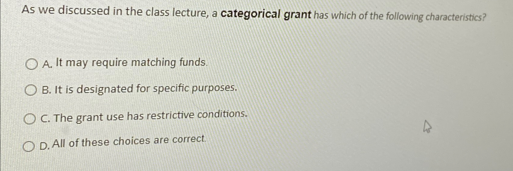 Solved As we discussed in the class lecture, a categorical | Chegg.com