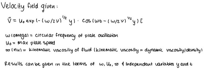 Solved Velocity field given: | Chegg.com