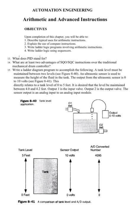 Solved AUTOMATION ENGINEERING Arithmetic and Advanced | Chegg.com