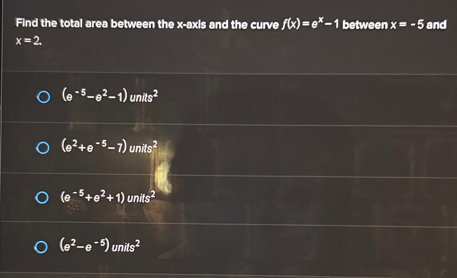 Solved Find the total area between the x-axis and the curve | Chegg.com