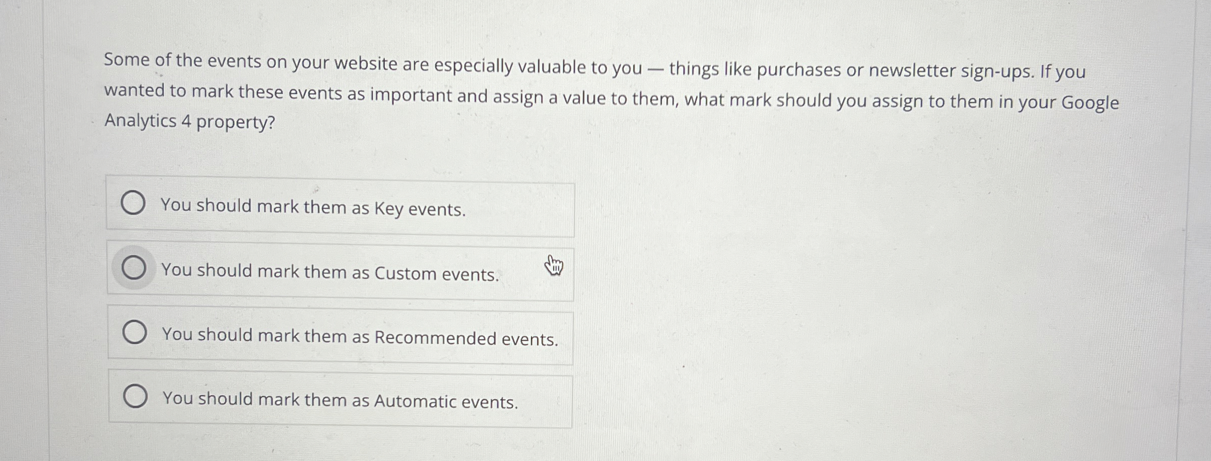 Solved Some of the events on your website are especially | Chegg.com