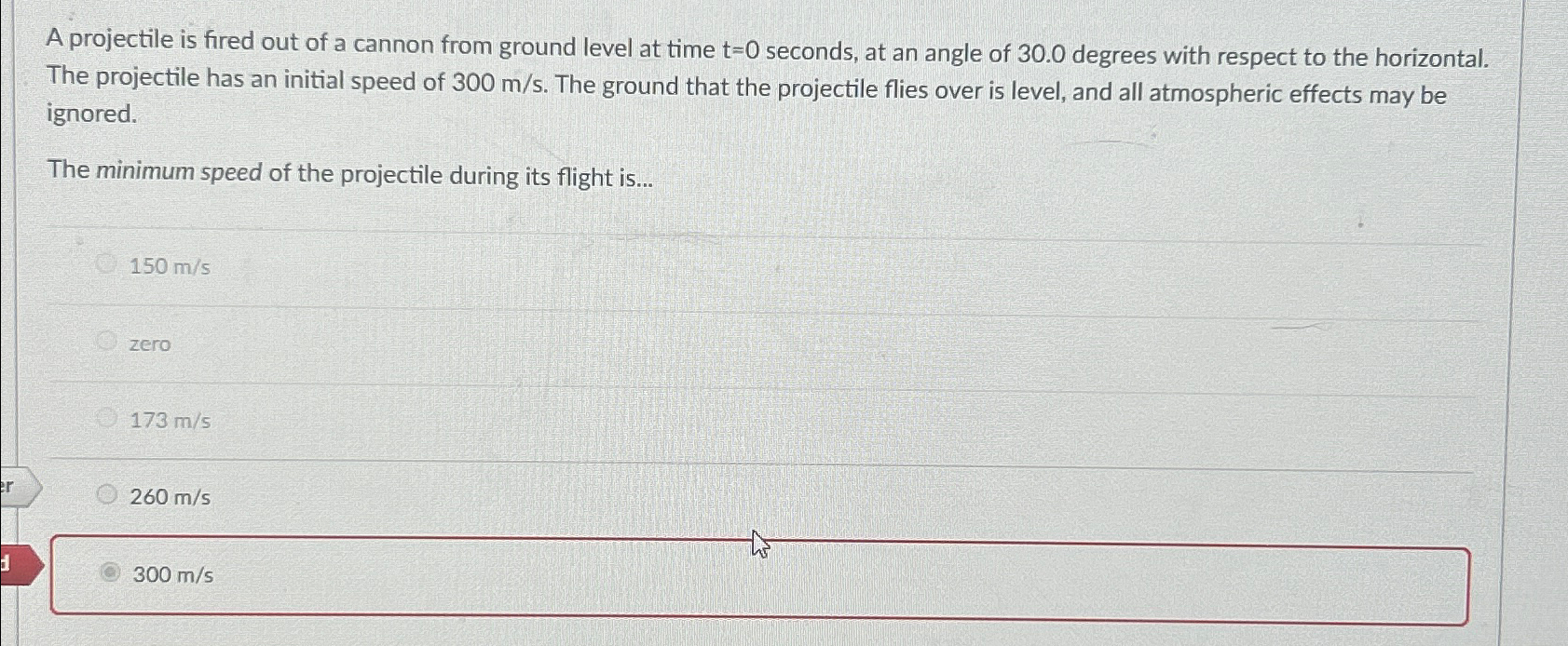 Solved A projectile is fired out of a cannon from ground | Chegg.com