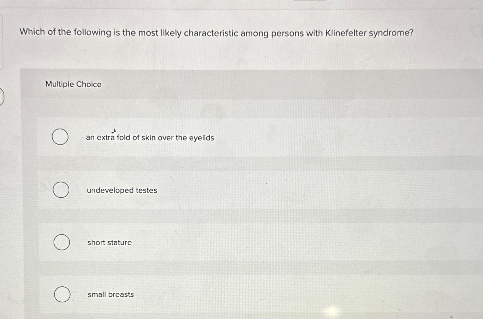 Solved Which of the following is the most likely | Chegg.com