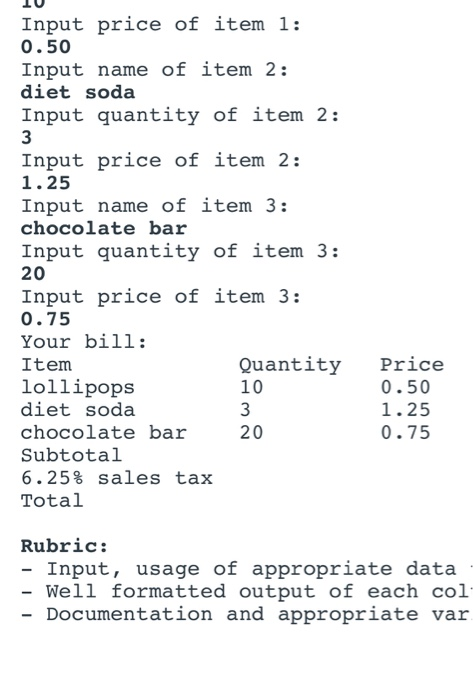 Solved 1. Write a java program bill.java, that inputs the | Chegg.com