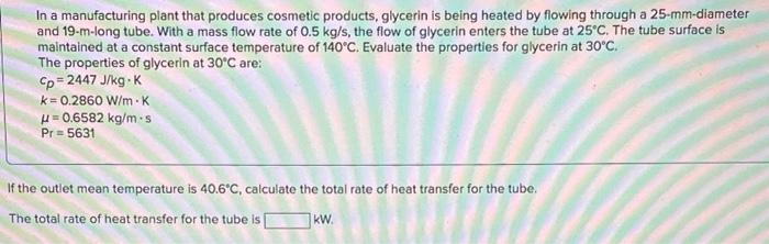 Solved In a manufacturing plant that produces cosmetic | Chegg.com