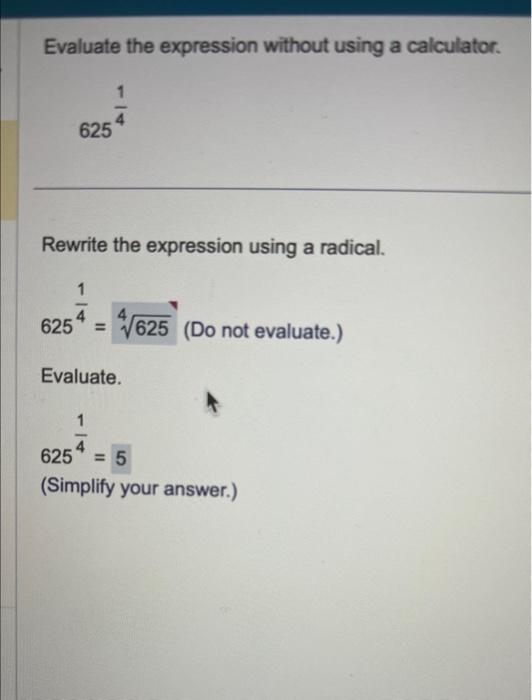 Solved Evaluate the expression without using a calculator. | Chegg.com