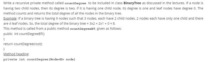 Solved solve it in 15 min , code part "only method " | Chegg.com