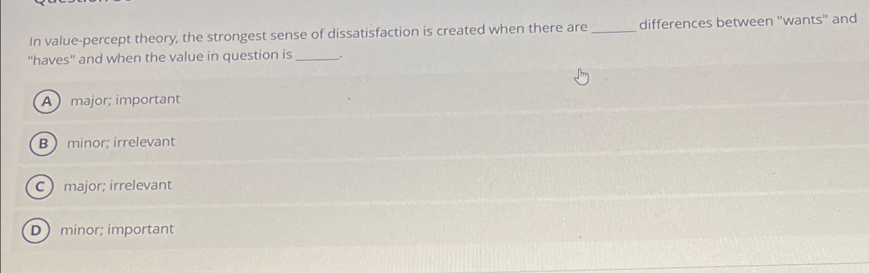 Solved In value-percept theory, the strongest sense of | Chegg.com