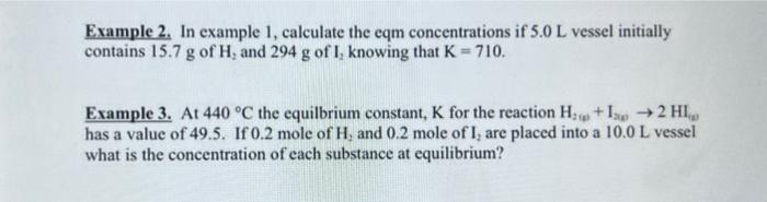Solved Example 2. In example 1, calculate the eqm | Chegg.com