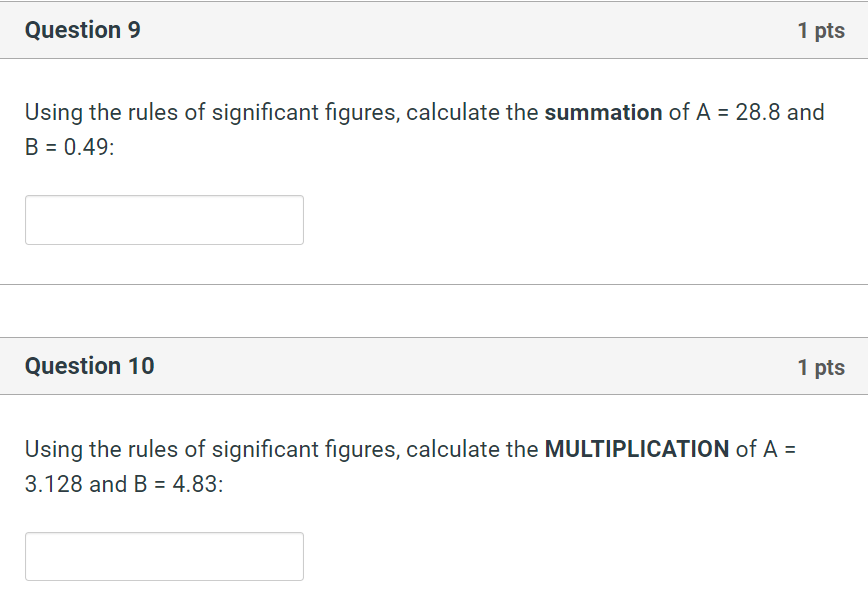 Solved Question 9Using the rules of significant figures, | Chegg.com
