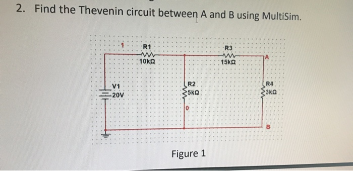 Solved 2. Find the Thevenin circuit between A and B using | Chegg.com