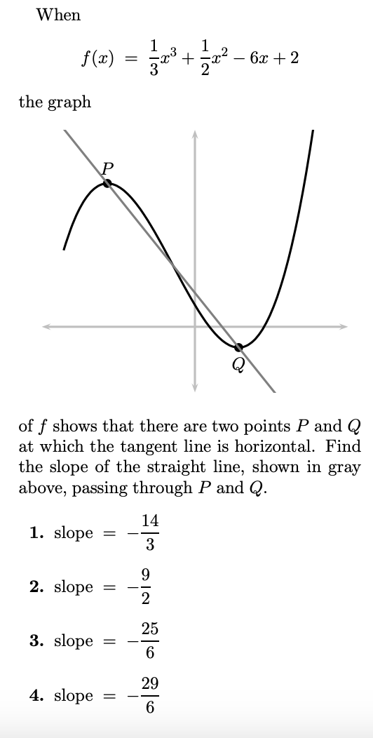 Solved Whenf(x)=13x3+12x2-6x+2the graphof f ﻿shows that | Chegg.com