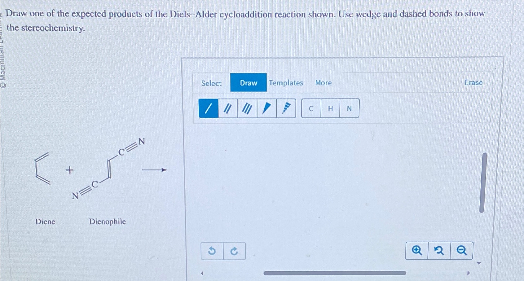 Solved Draw one of the expected products of the Diels-Alder | Chegg.com