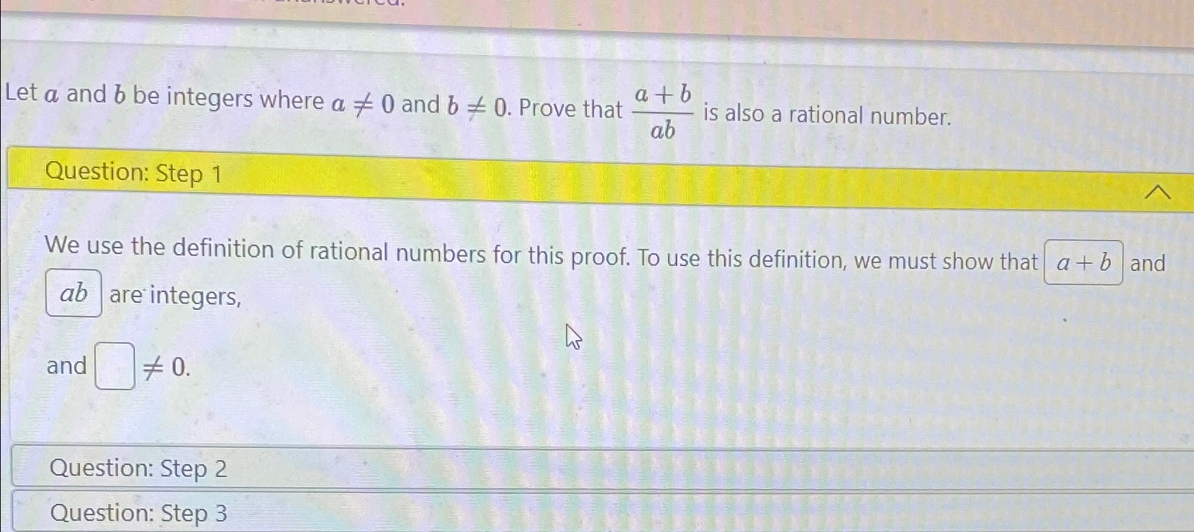 Solved Let a and b ﻿be integers where a≠0 ﻿and b≠0. ﻿Prove | Chegg.com