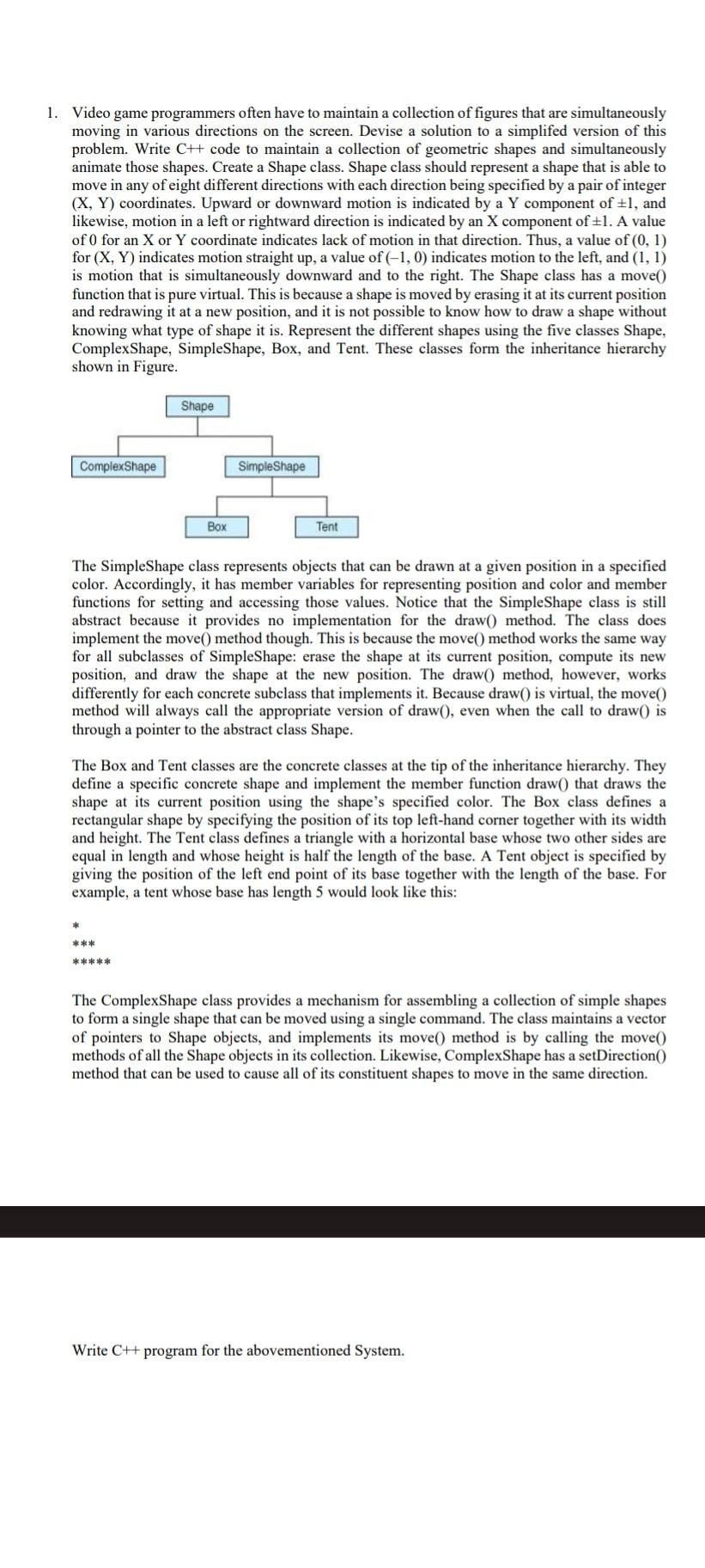 Solved 1. Video game programmers often have to maintain a | Chegg.com