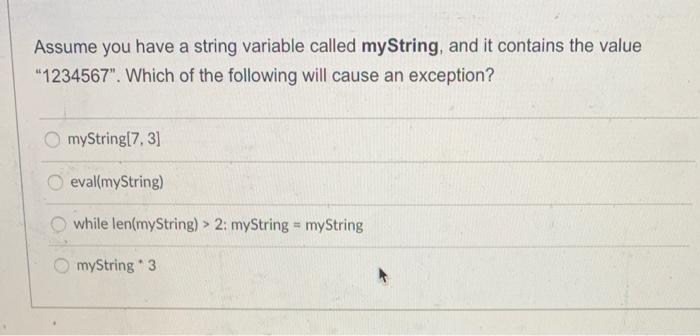 Solved Assume You Have A String Variable Called Mystring 2610