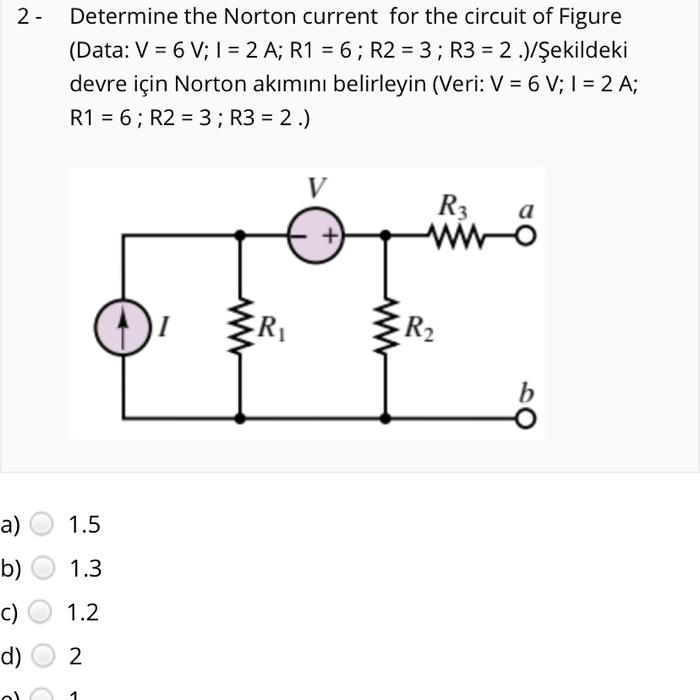 Solved Determine the Norton current for the circuit of | Chegg.com