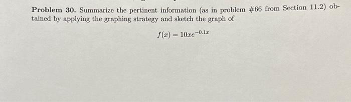 Solved Problem 30: Please solve and write out steps taken | Chegg.com