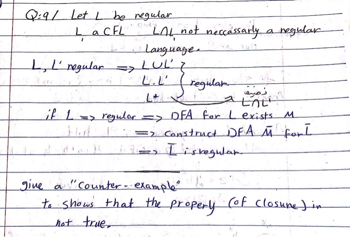 Solved Prove that the family of regular languages is not | Chegg.com