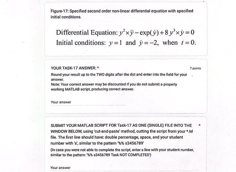 Solved Figure-17: Specified second order non-linear | Chegg.com