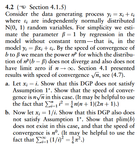 Solved 4.2 (Section 4.1.5)Consider the data generating | Chegg.com