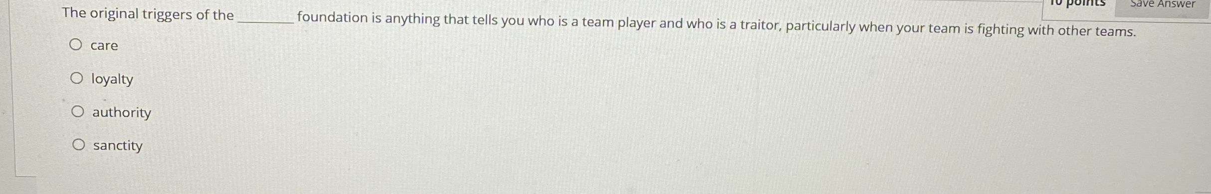 Solved The original triggers of the q,foundation is anything | Chegg.com