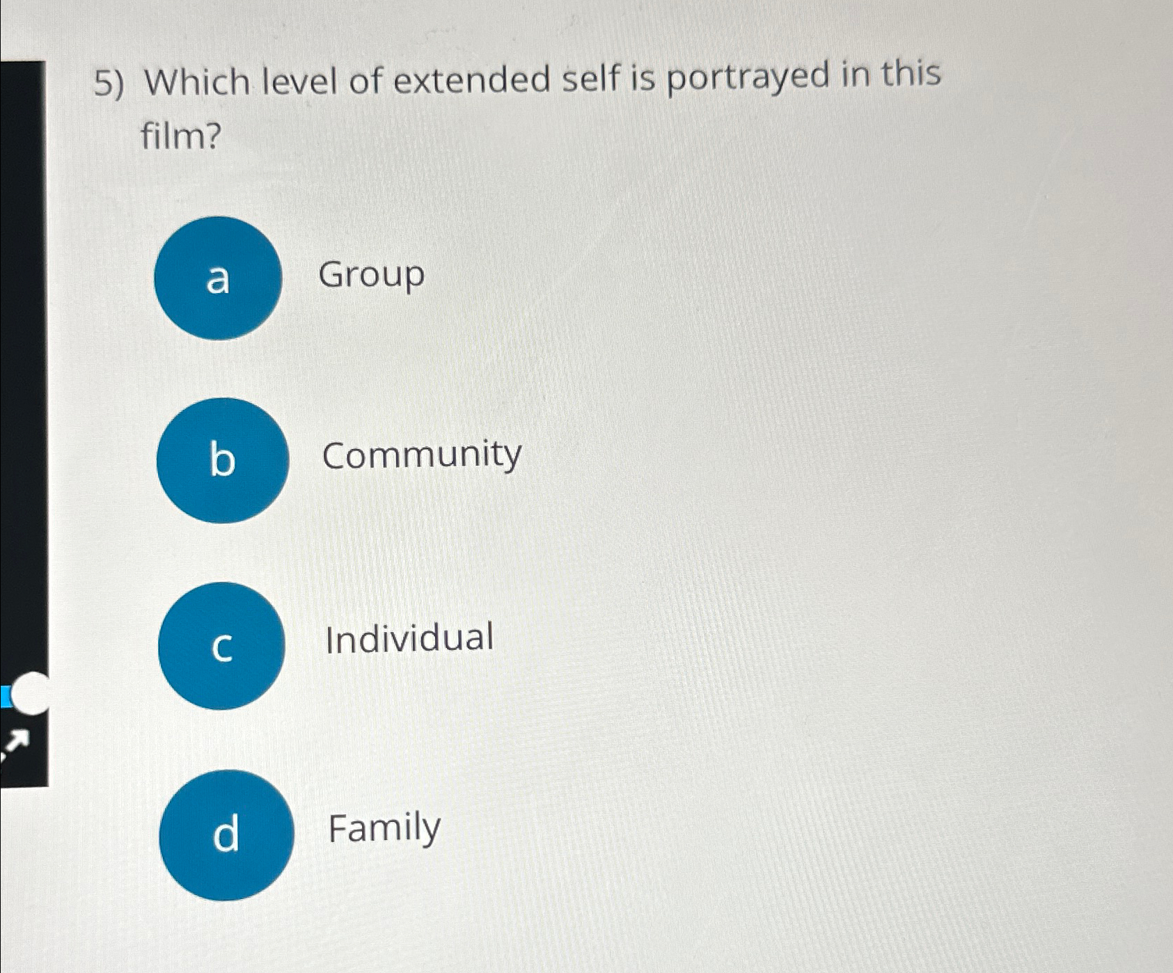Solved Which level of extended self is portrayed in this | Chegg.com