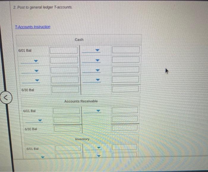 The following are selected accounts and account | Chegg.com