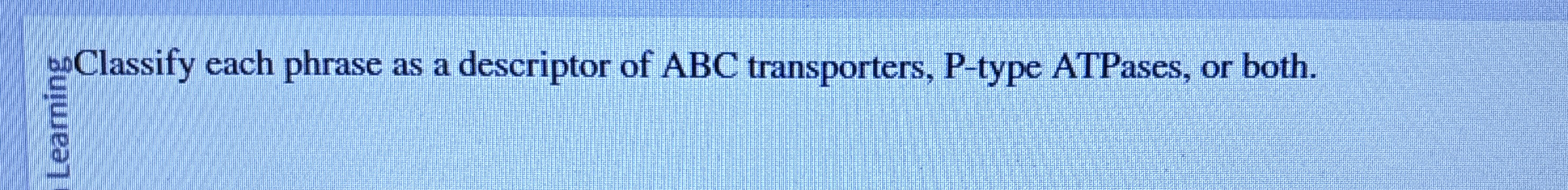 Solved ?5000 ﻿Classify each phrase as a descriptor of ABC | Chegg.com
