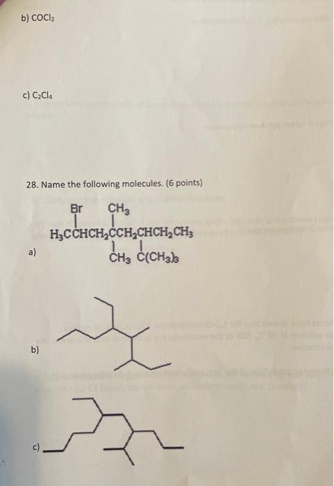 Solved 27. Draw the bond-line formulas for the following | Chegg.com