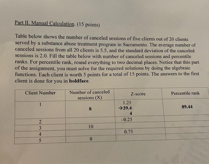 Solved Table below shows the number of canceled sessions of | Chegg.com