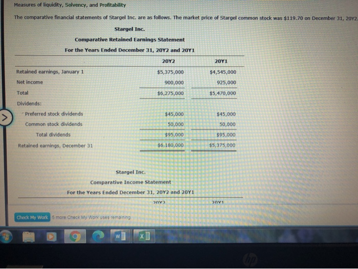 Solved Measures of liquidity, Solvency, and Profitability | Chegg.com
